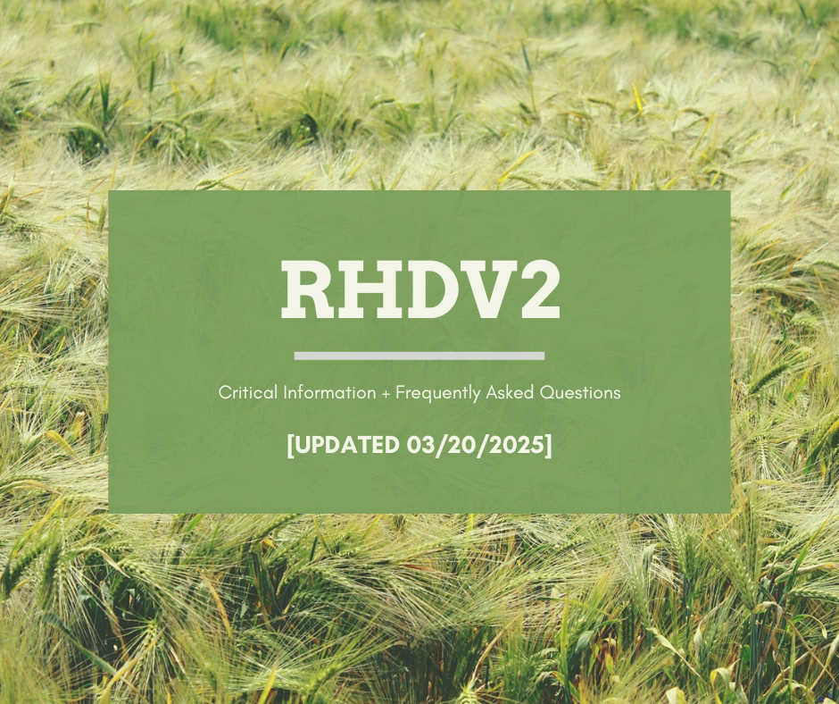 RHDV2 - Critical Information & FAQ's [Updated 03/20/2025] – Rabbit Hole Hay